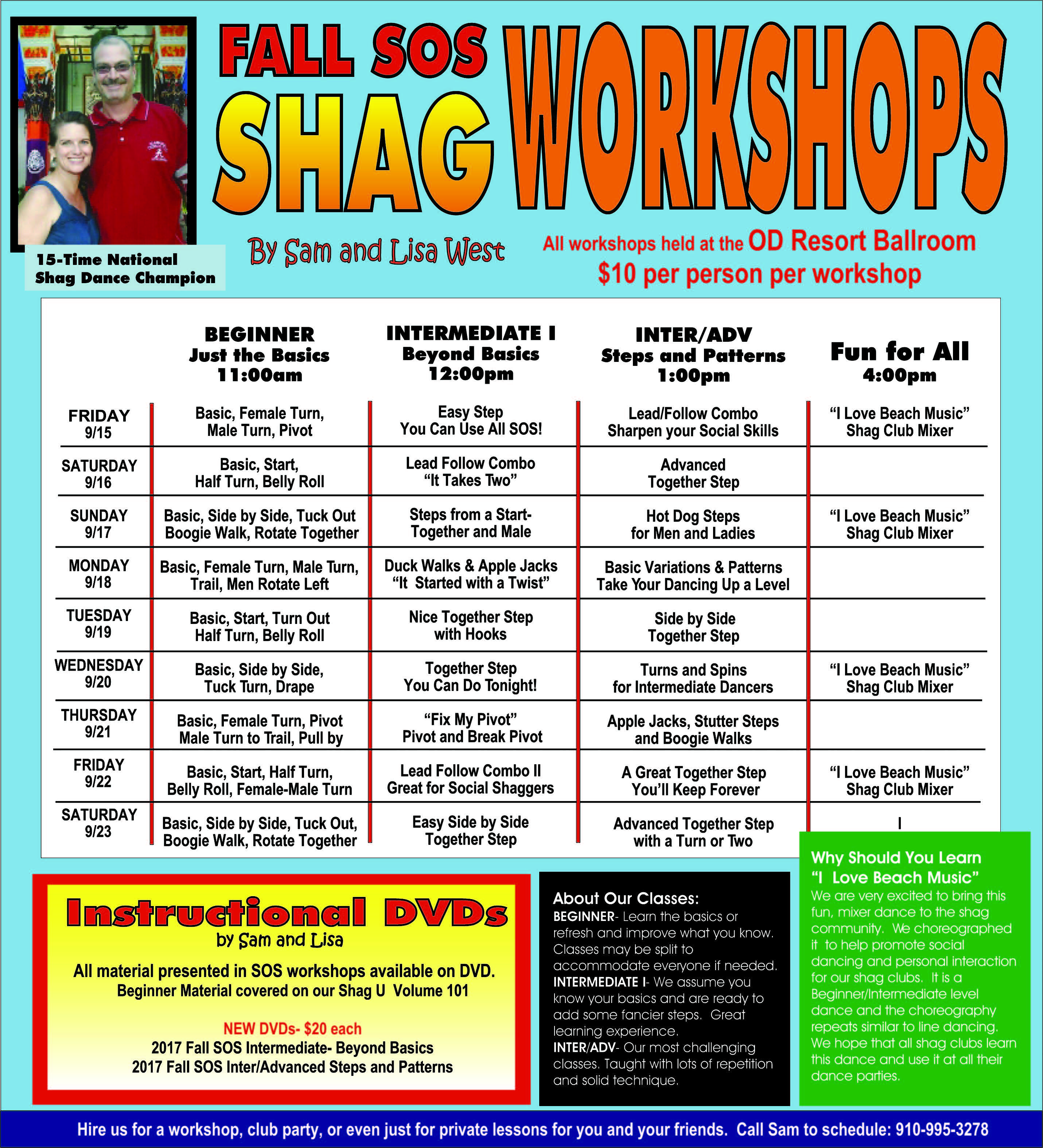 SOS Lounges and DJ Schedules